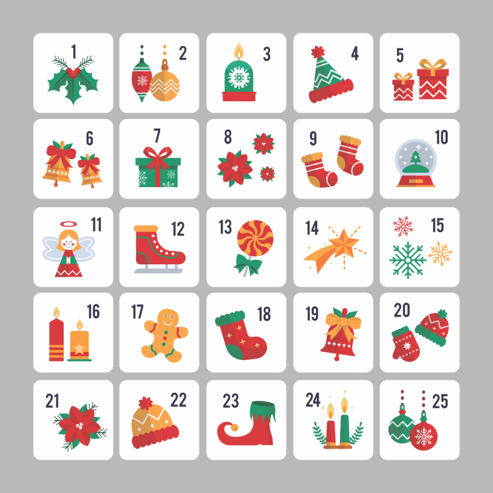 Free Printable Advent Calendar Numbers - Good calendar idea