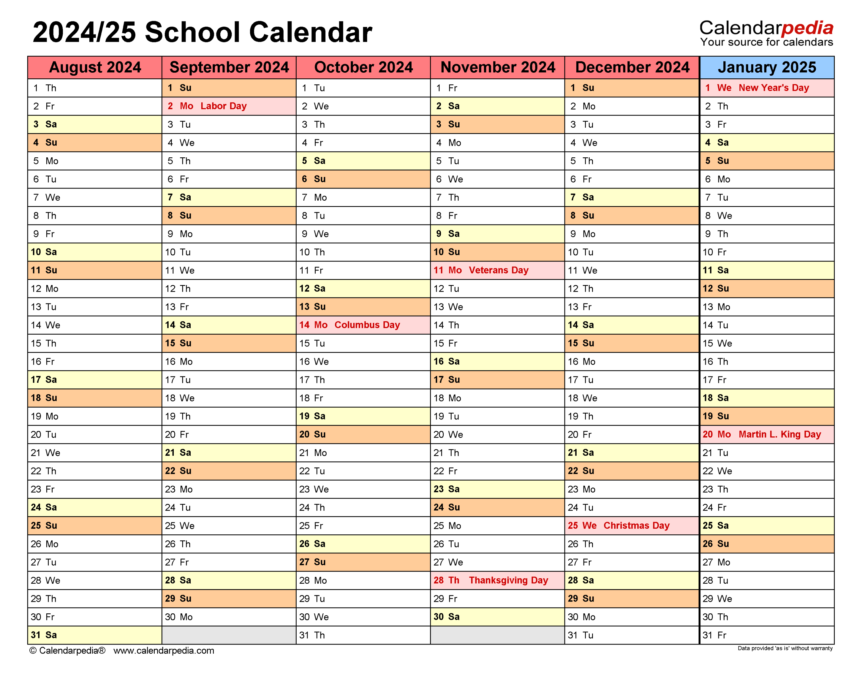 School Calendar Template 2024 25 Good Calendar Idea School Calendar Template 2024 25 Good Calendar Idea