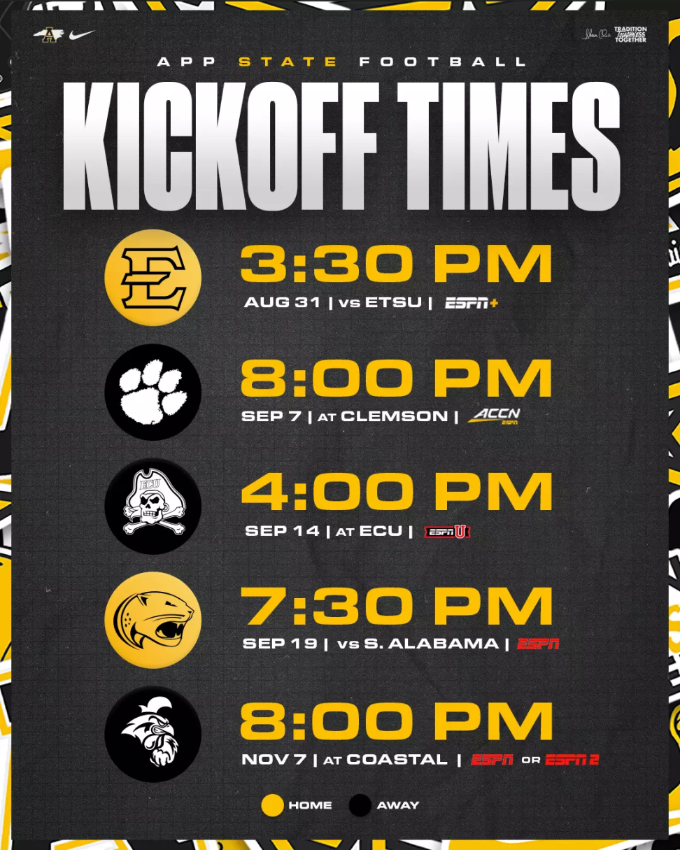App State 2024-2025 Calendar - Good calendar idea